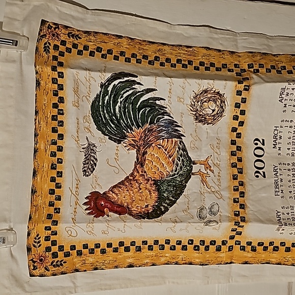 Source Unknown | Kitchen | 202 Rooster Linen Calendar | Poshmark